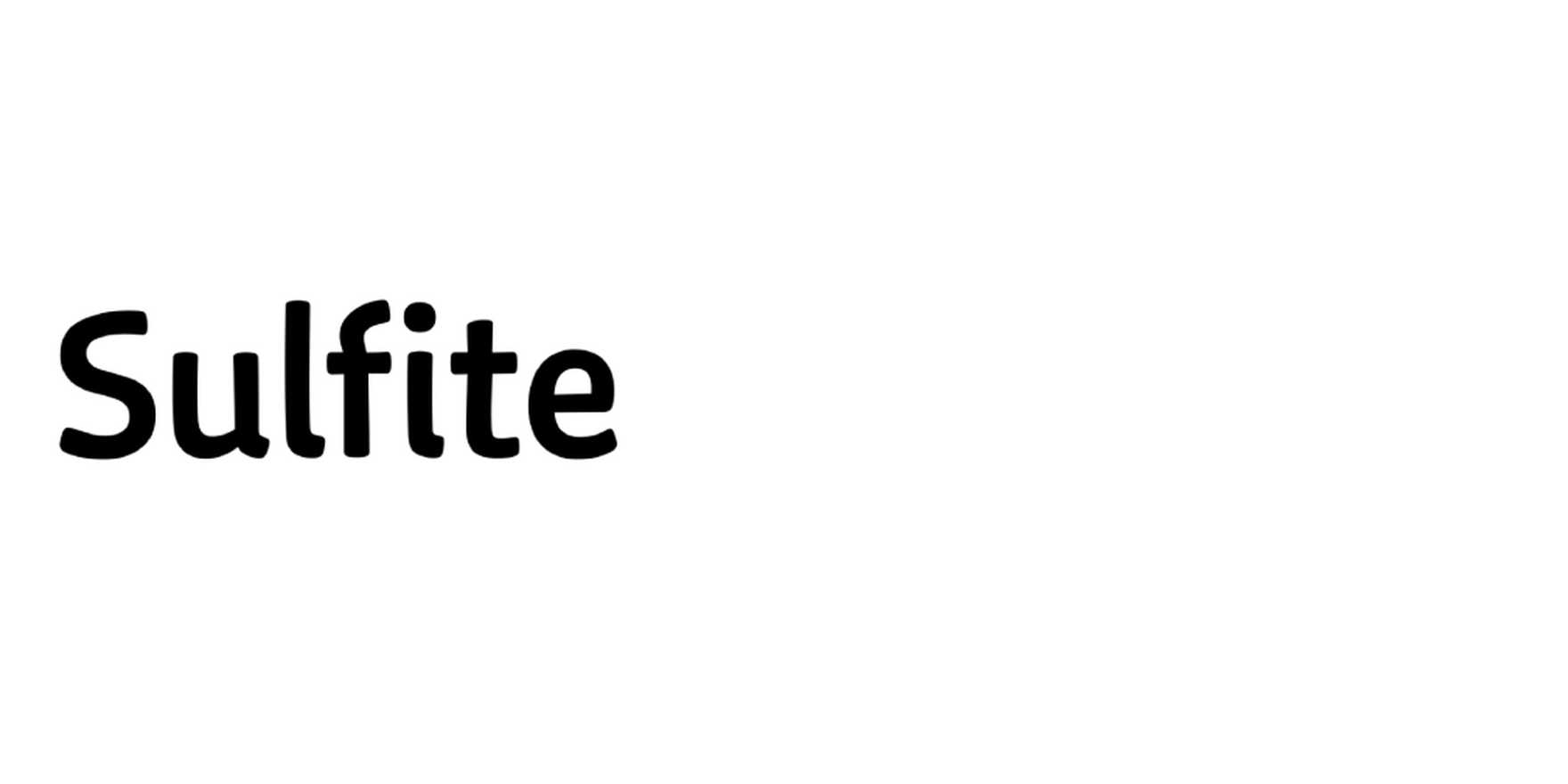 Sulfite in use - Fonts In Use