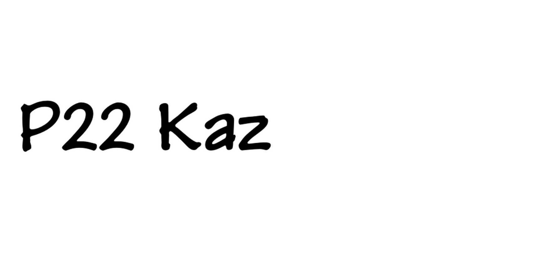 P22 Kaz in use - Fonts In Use