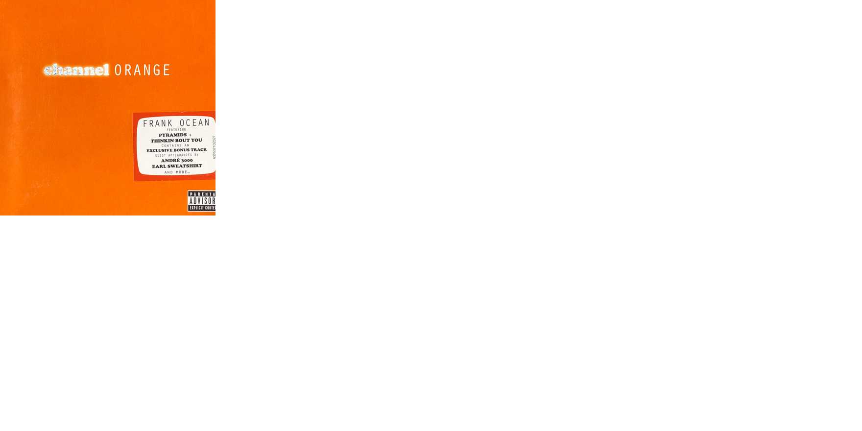 Frank Ocean - Fonts In Use