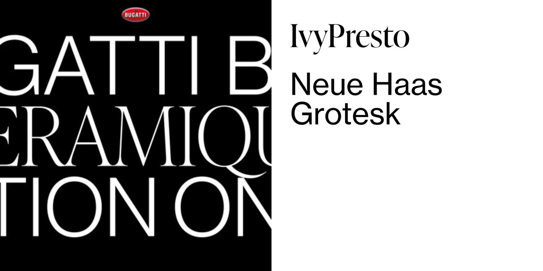 Bugatti smartwatches website - Fonts In Use