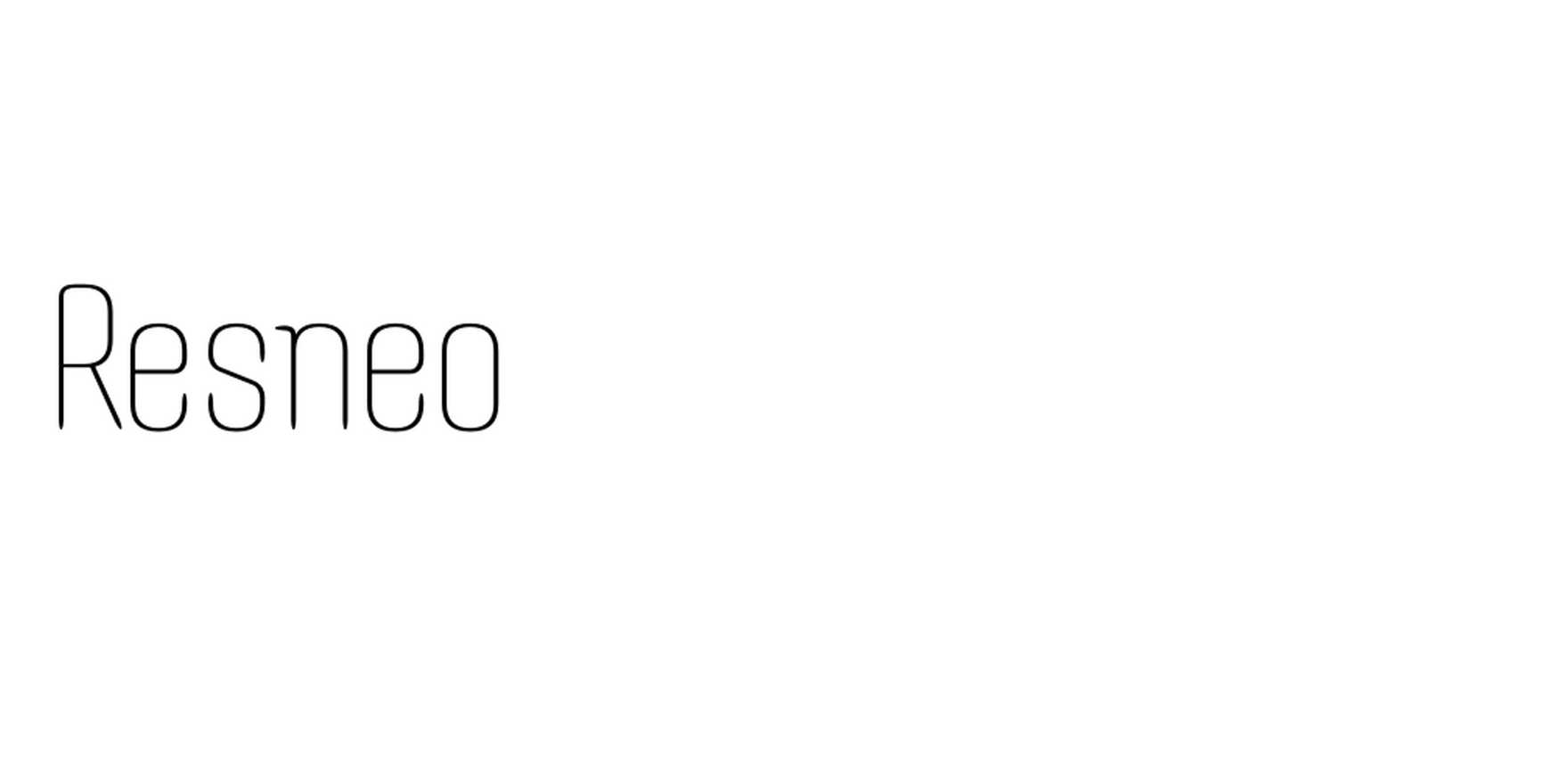 Resneo in use - Fonts In Use