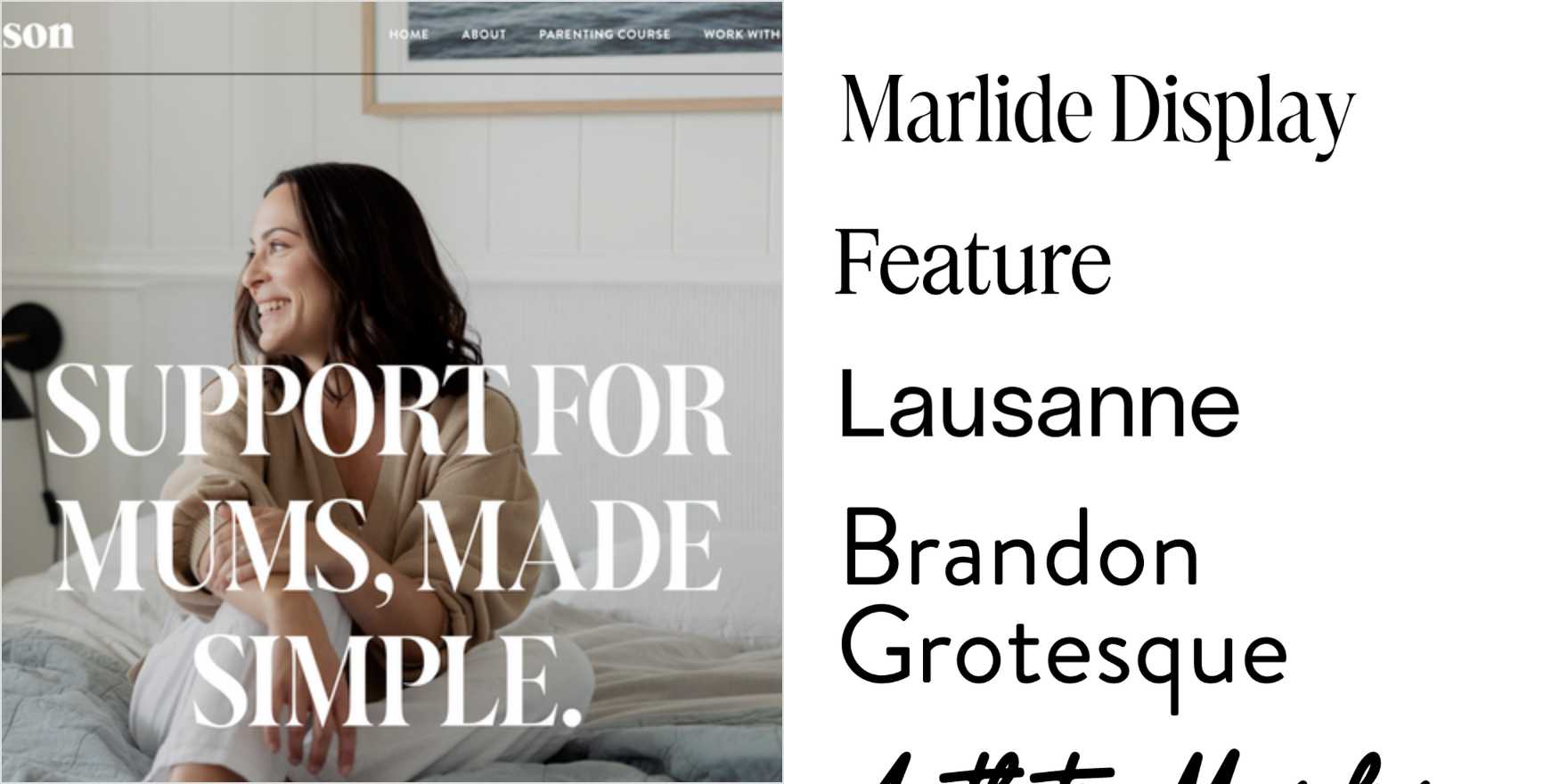 Jaclyn Carlson - Fonts In Use