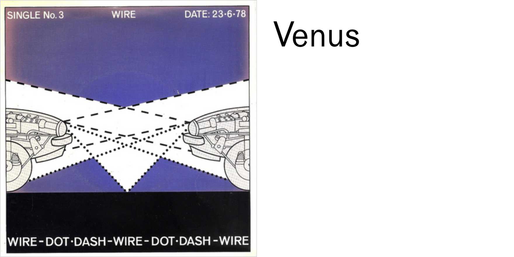 Wire – “Dot Dash” single cover - Fonts In Use