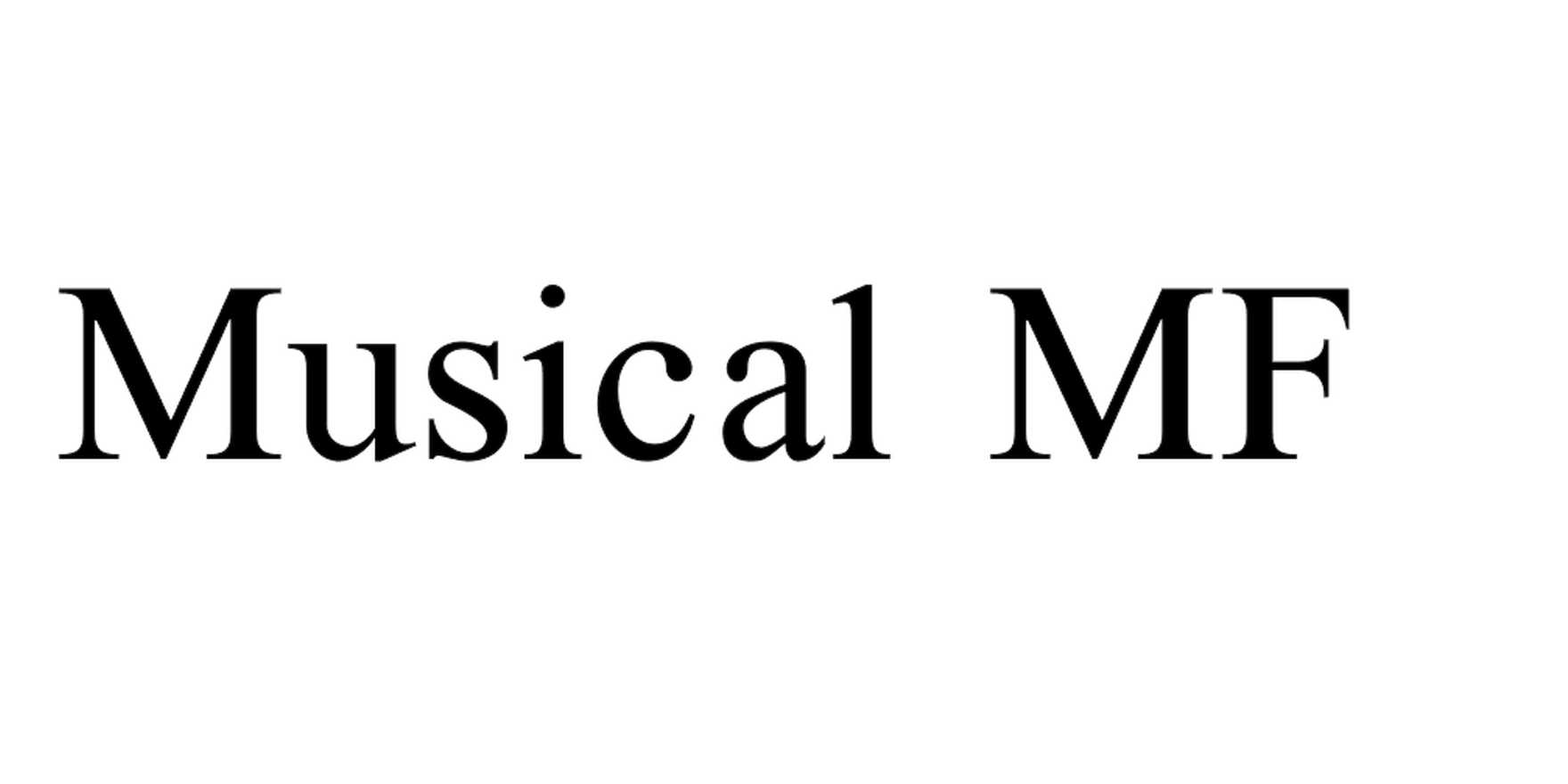 Musical MF in use - Fonts In Use