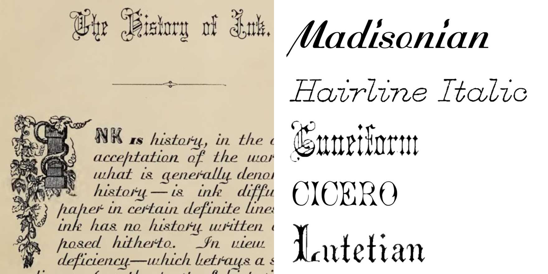 The History of Ink, Including Its Etymology, Chemistry, and ...