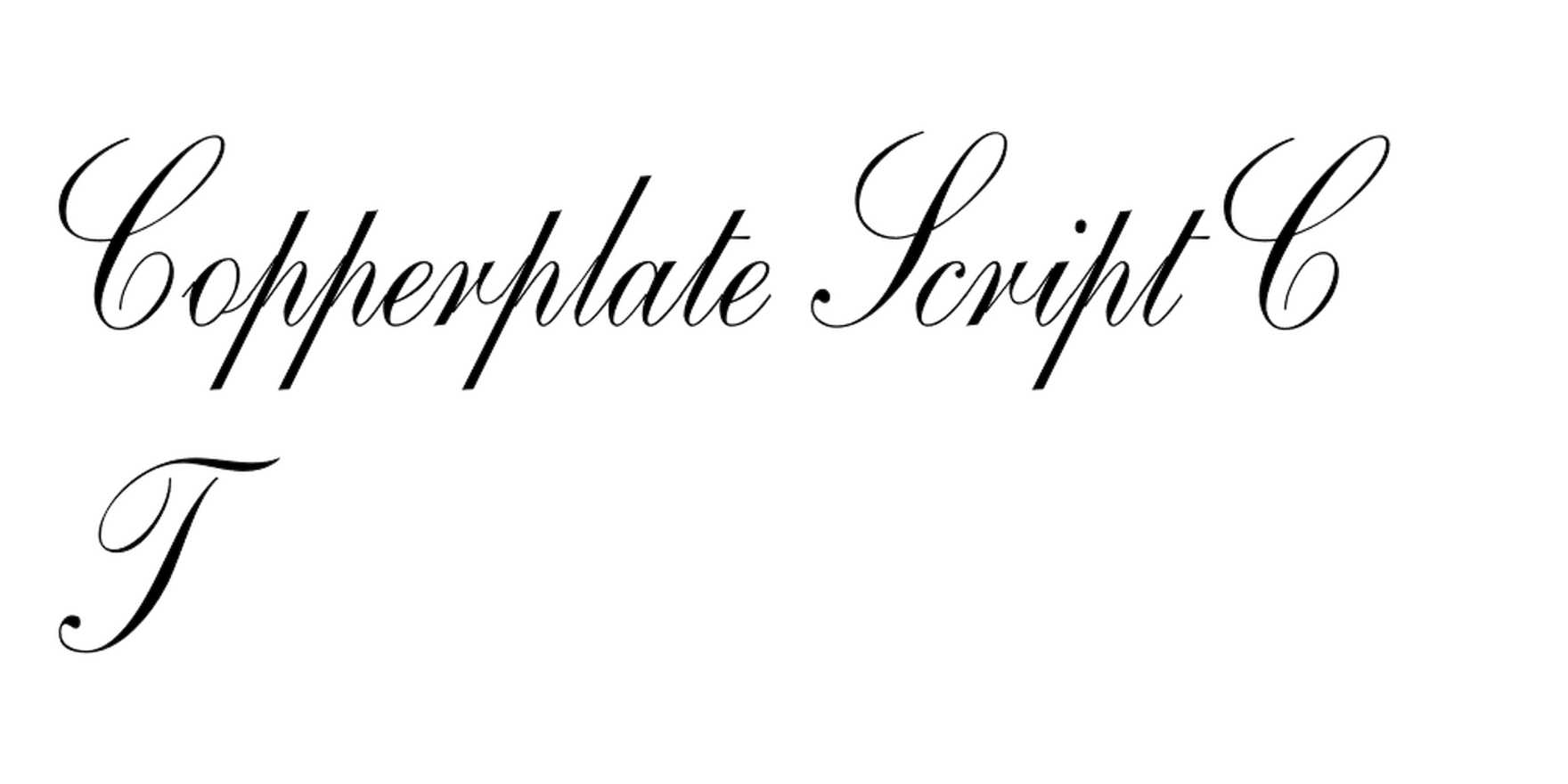 Copperplate Script CT in use - Fonts In Use