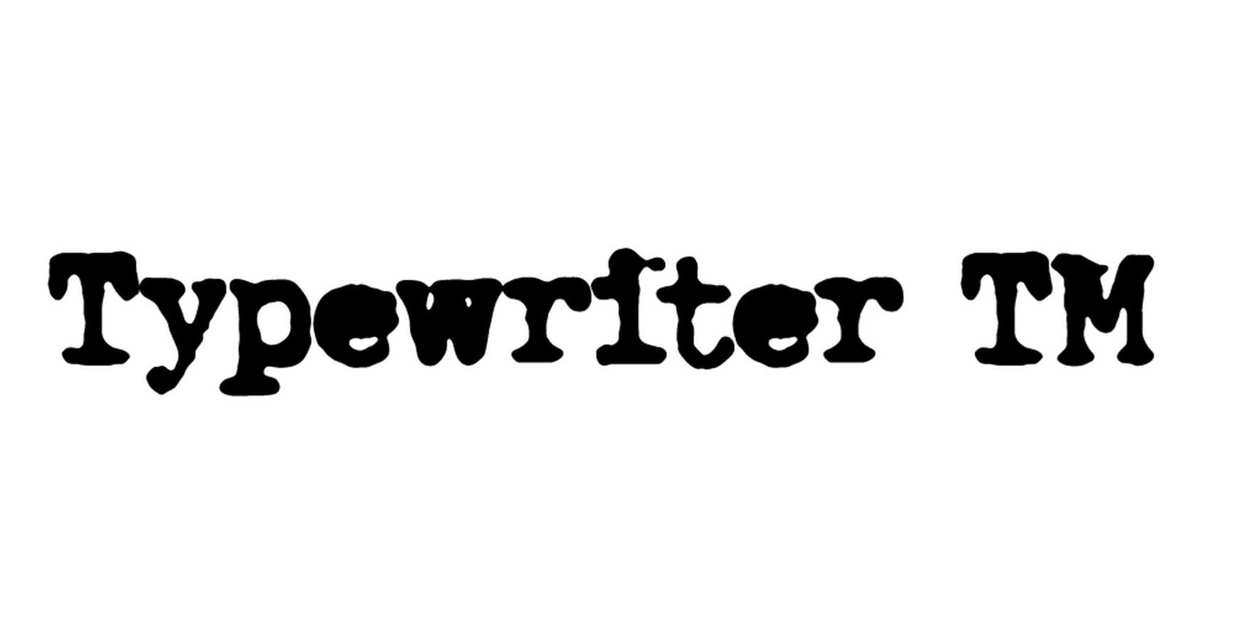 Typewriter TM in use - Fonts In Use
