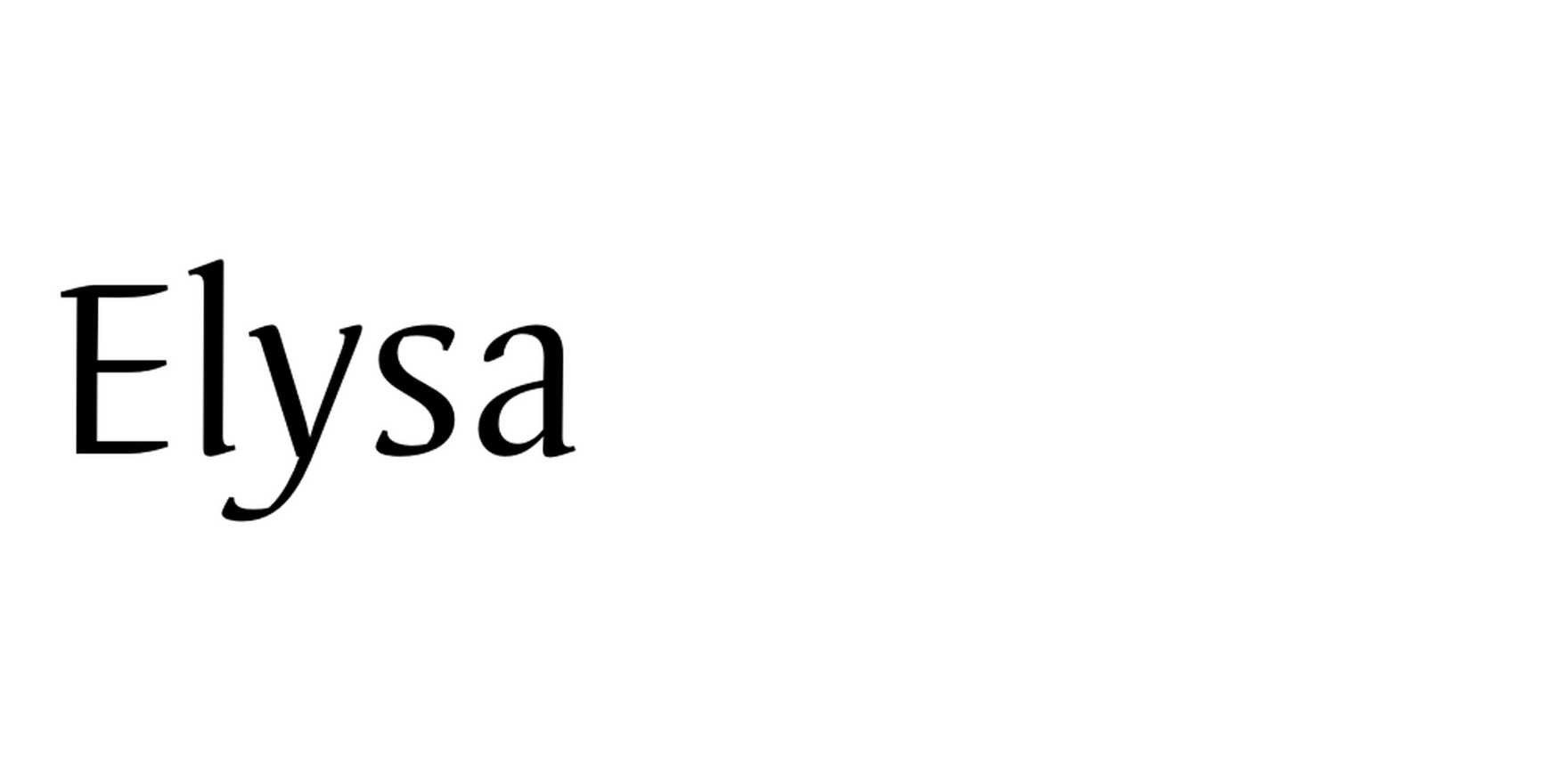 Elysa in use - Fonts In Use