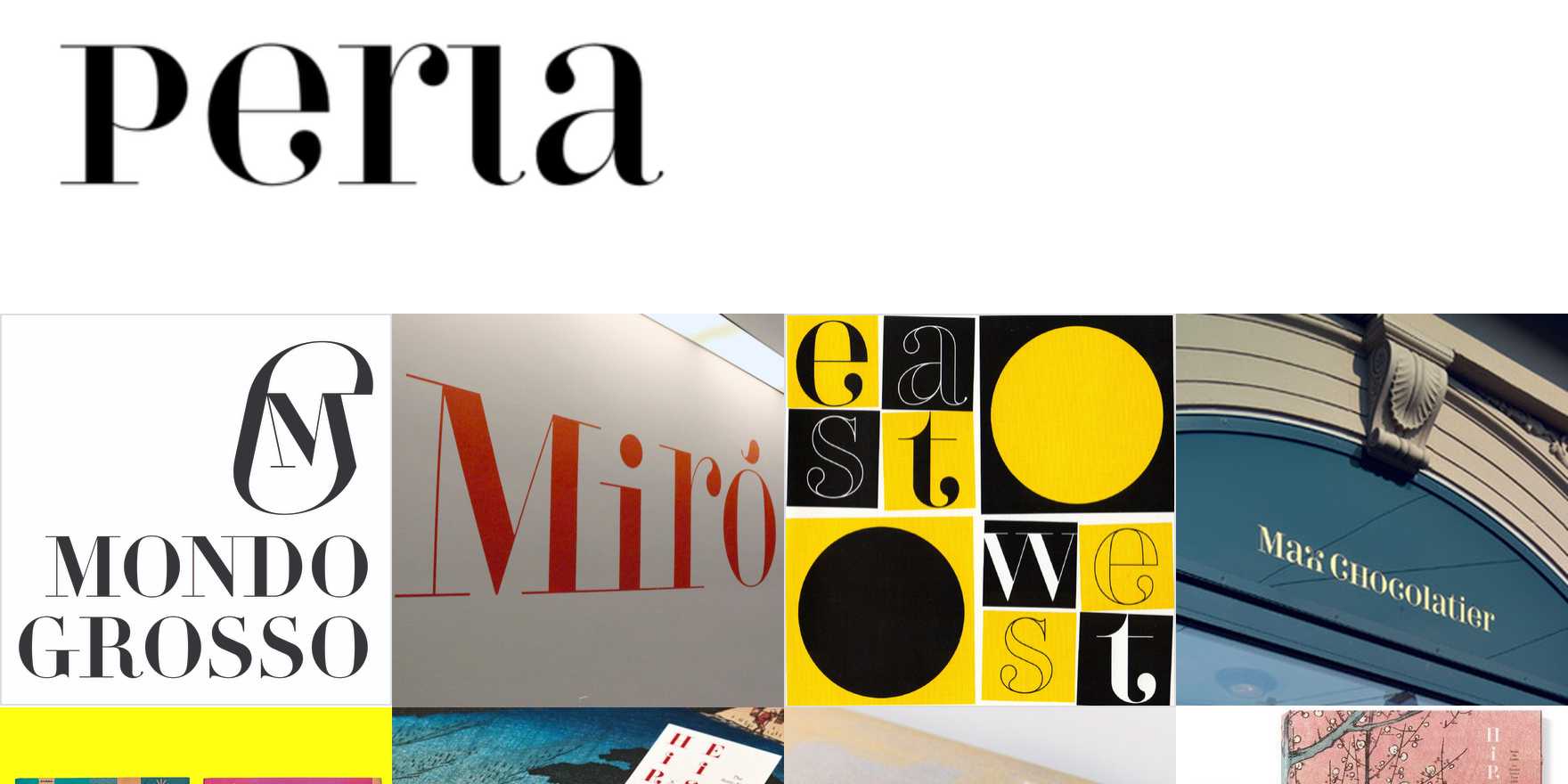Perla in use - Fonts In Use