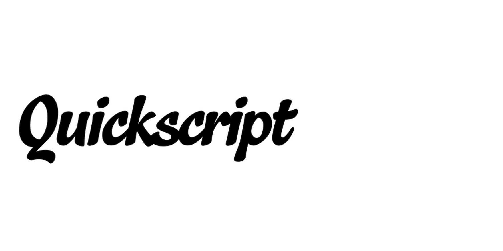 Quickscript in use - Fonts In Use
