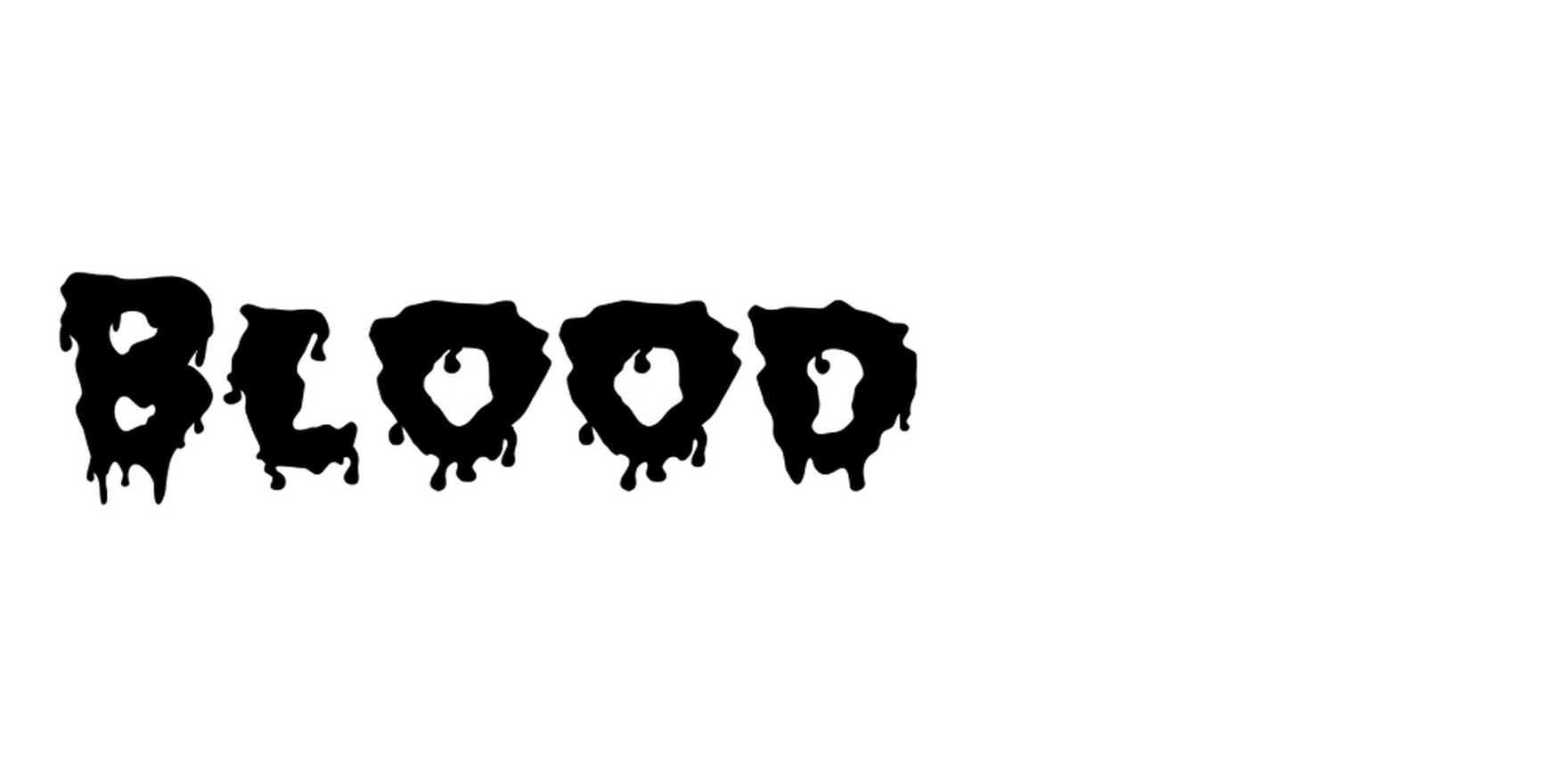 Blood in use - Fonts In Use