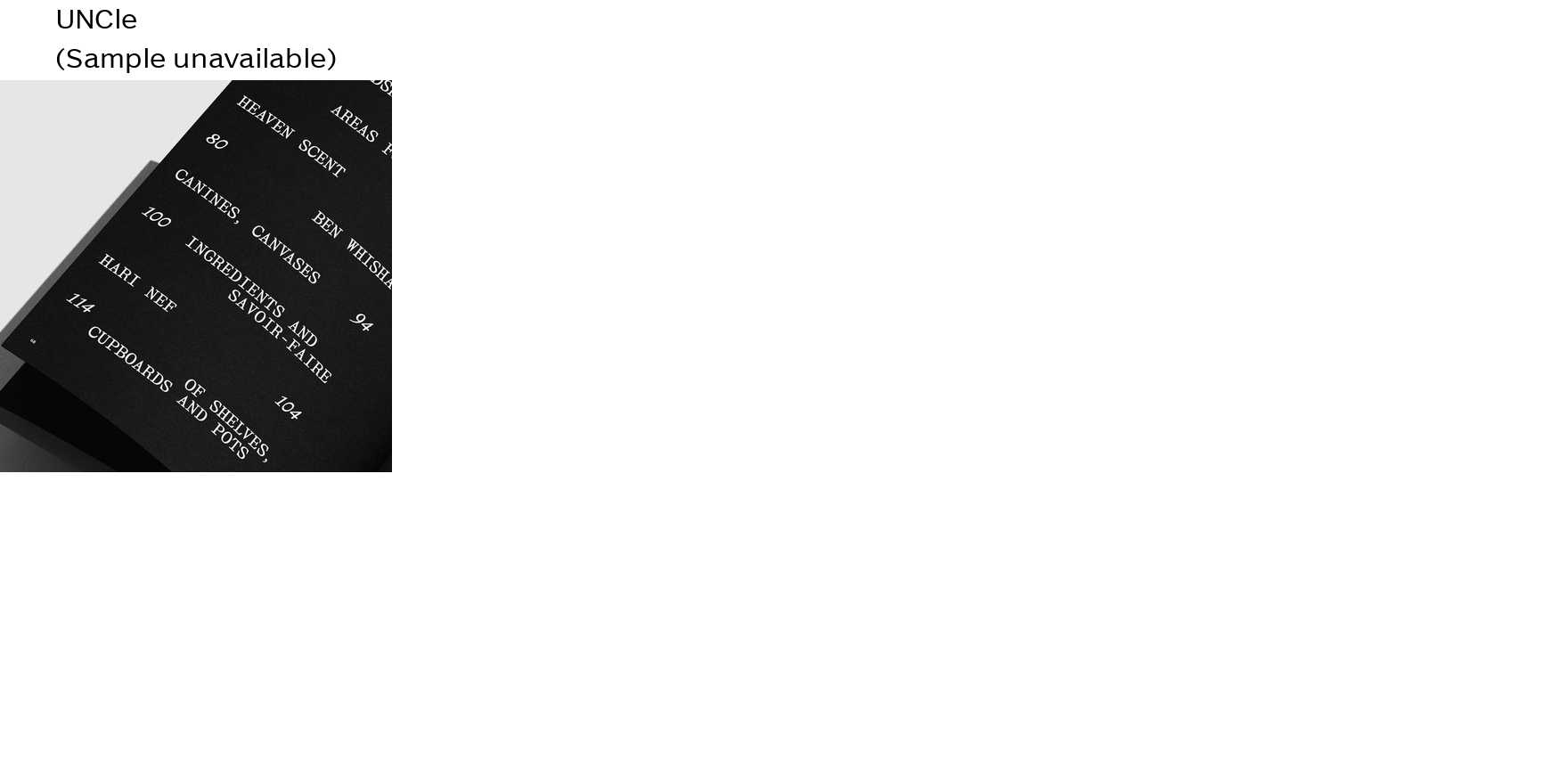 UNCle in use - Fonts In Use