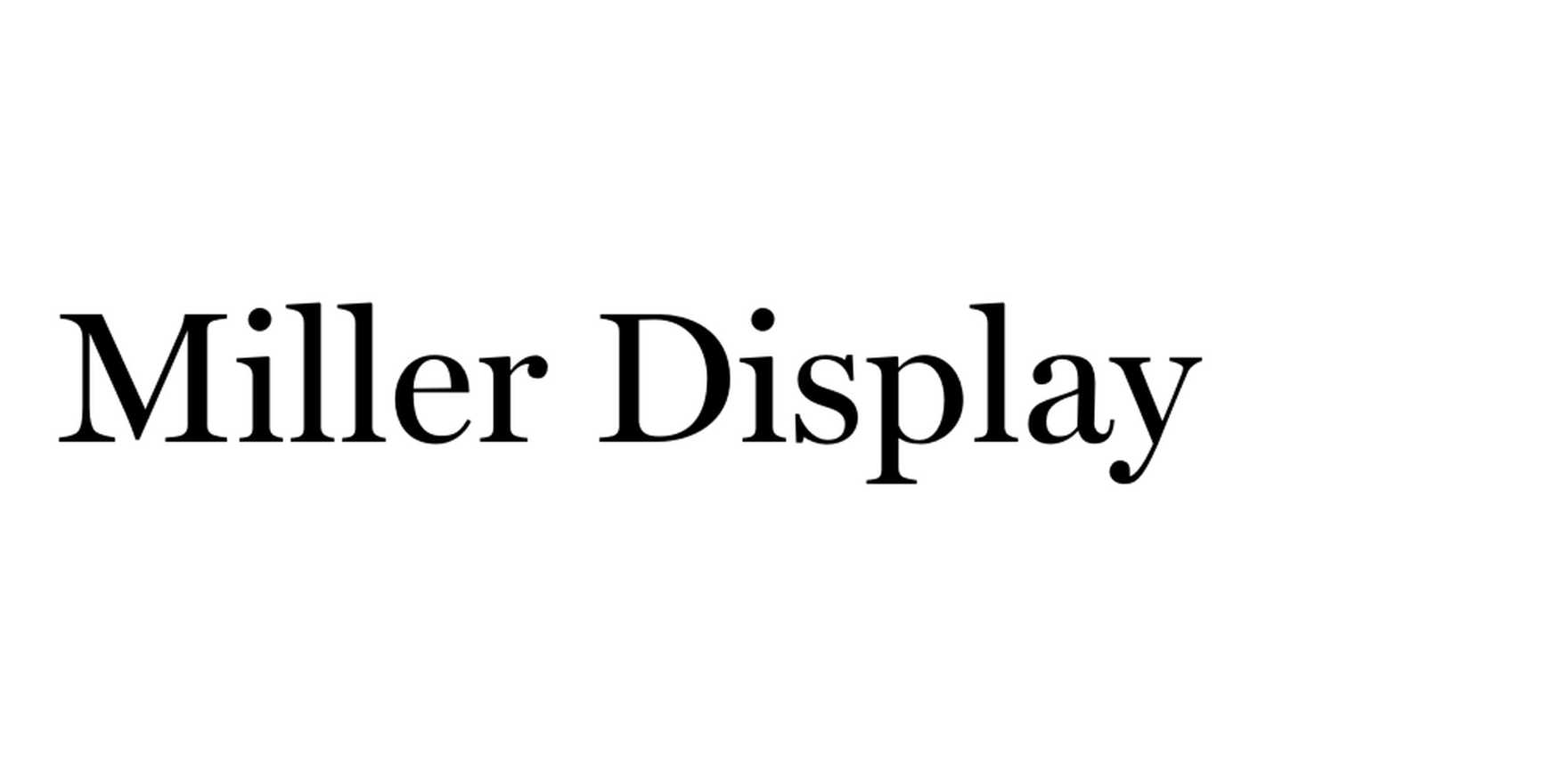 Miller Display (Carter & Cone Type Inc.) in use - Fonts In Use