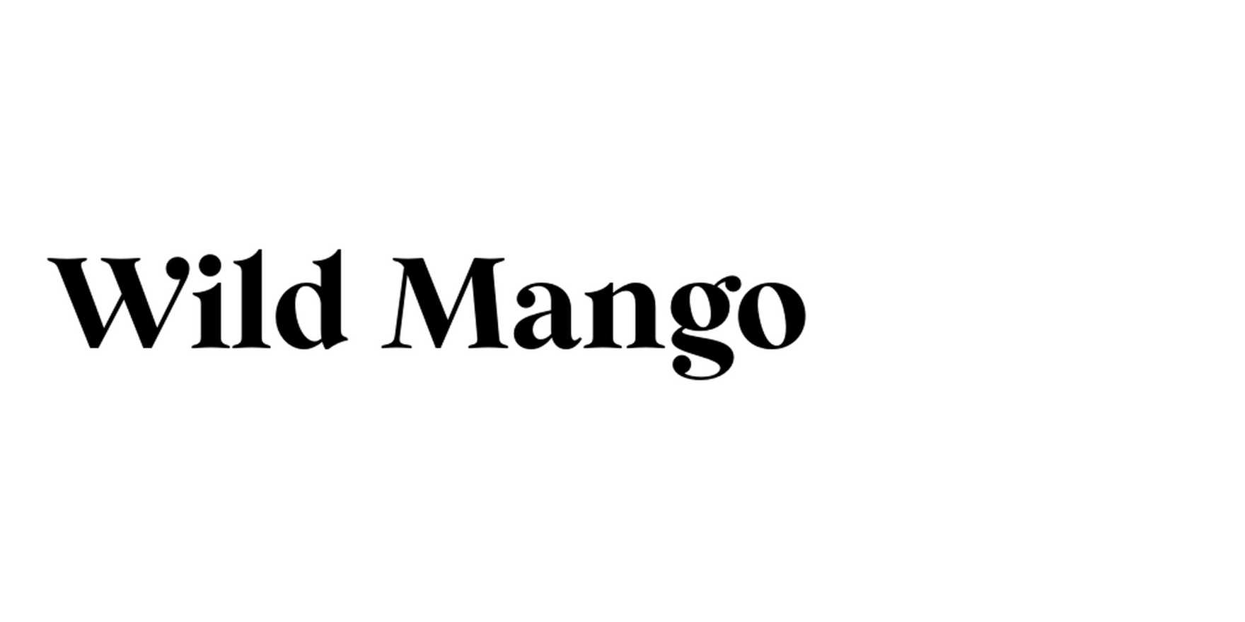 Wild Mango in use - Fonts In Use