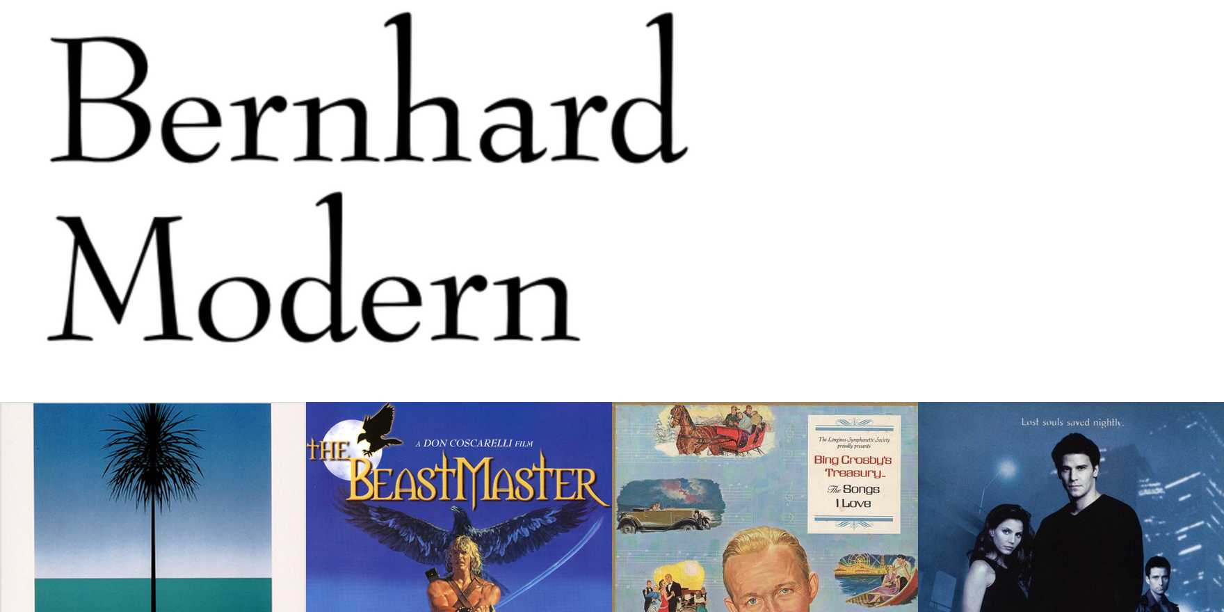 Bernhard Modern in use - Fonts In Use