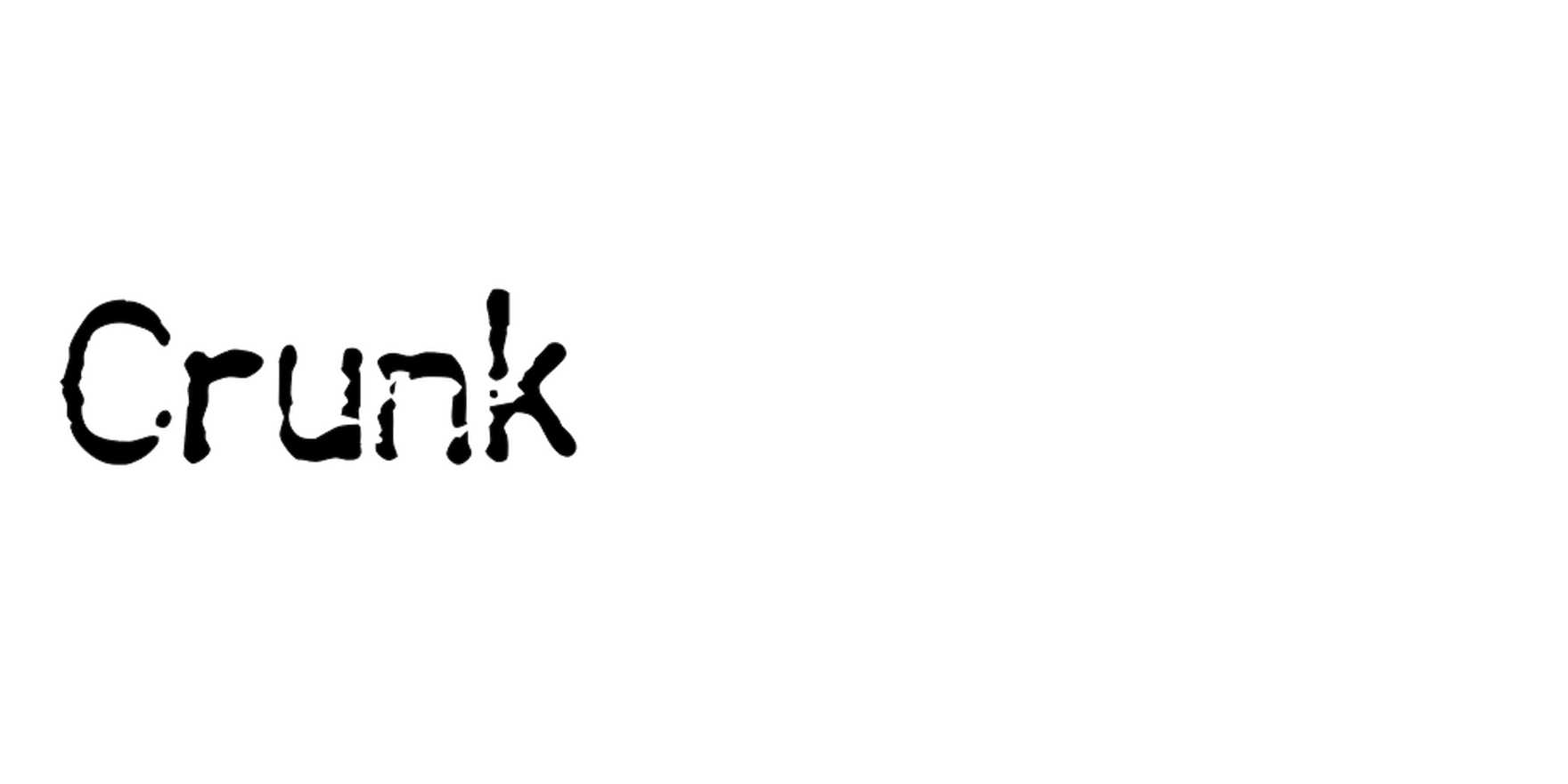 Crunk in use - Fonts In Use