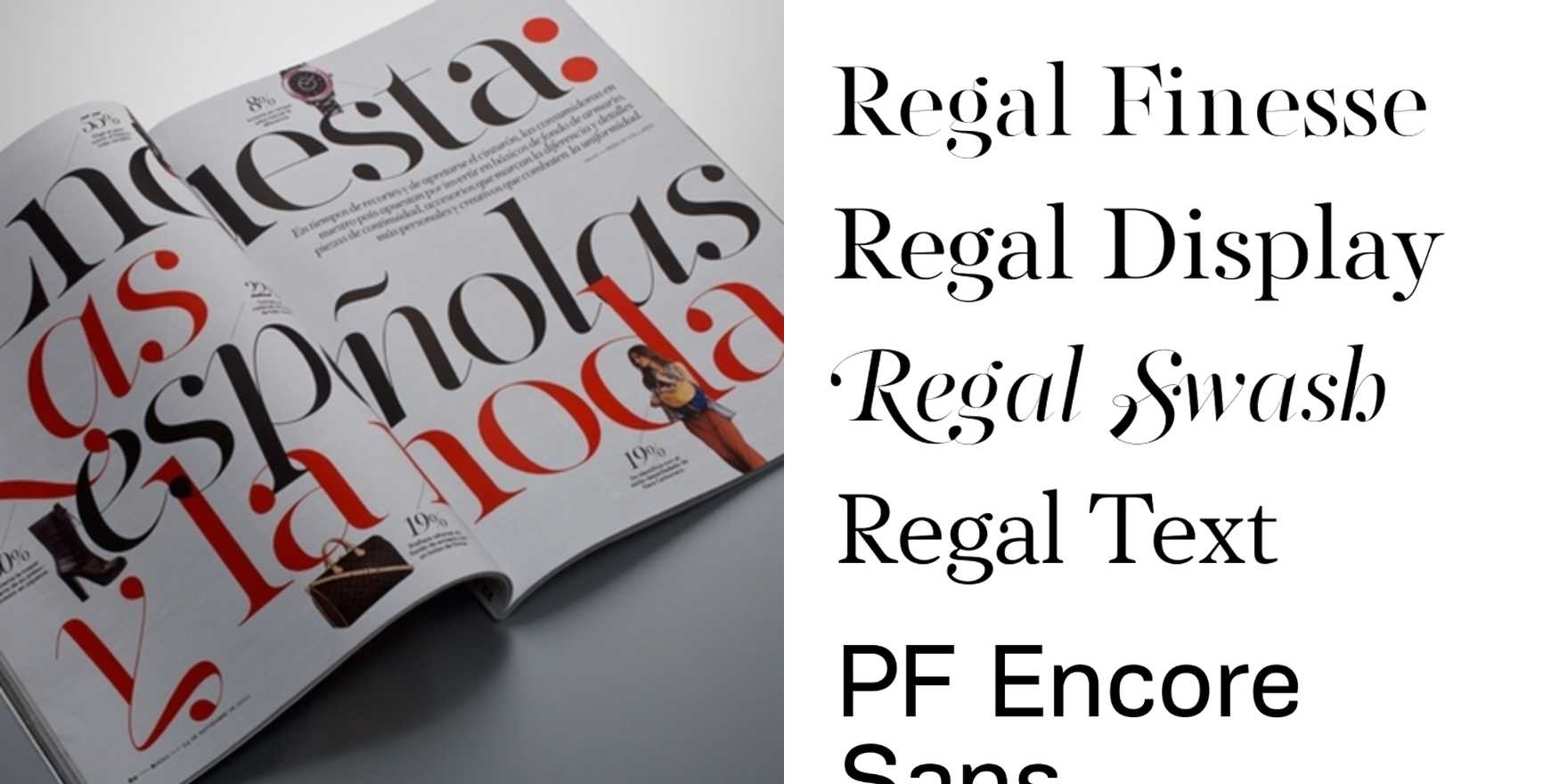 S Moda magazine - Fonts In Use