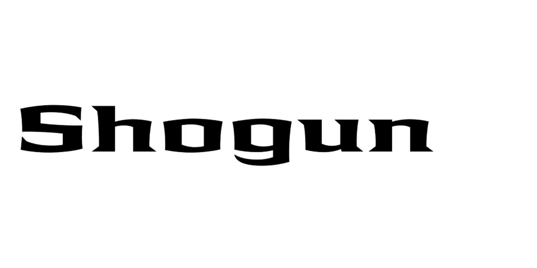 Shogun in use - Fonts In Use