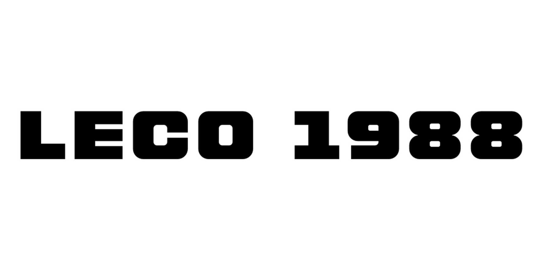 LECO 1988 in use - Fonts In Use