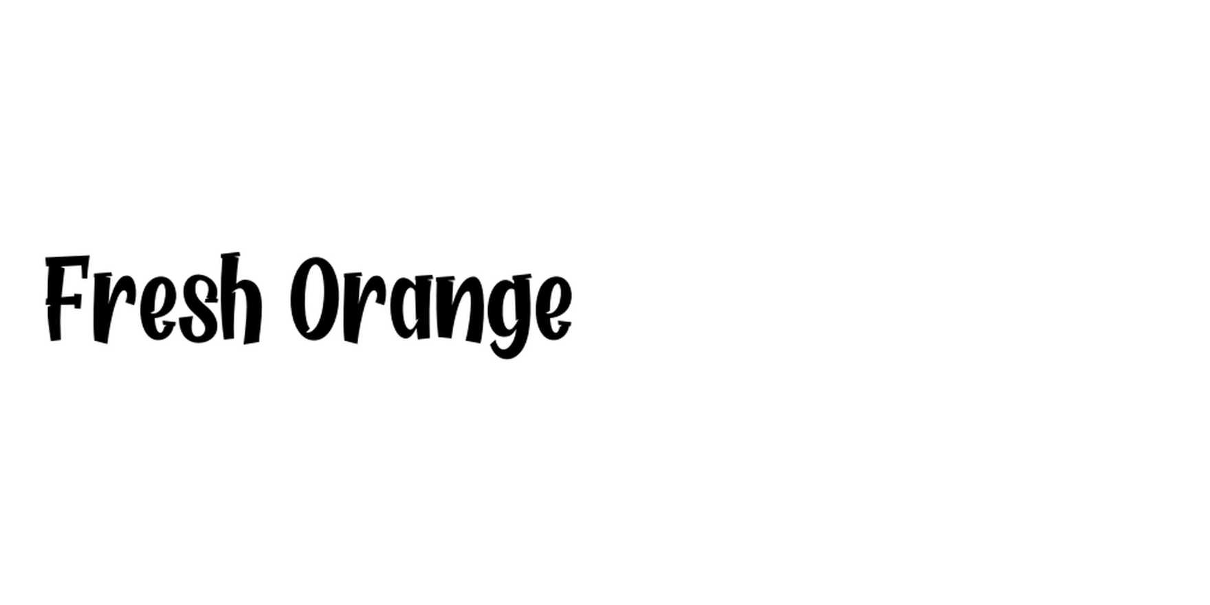 Fresh Orange in use - Fonts In Use