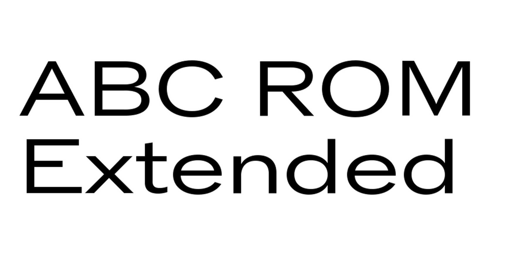 ABC ROM Extended in use - Fonts In Use