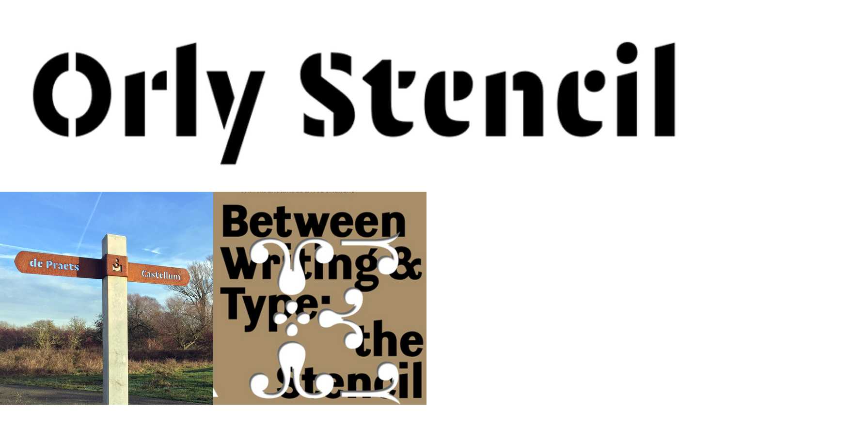 Orly Stencil in use - Fonts In Use