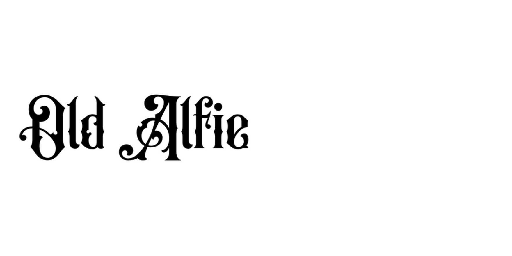 Old Alfie in use - Fonts In Use