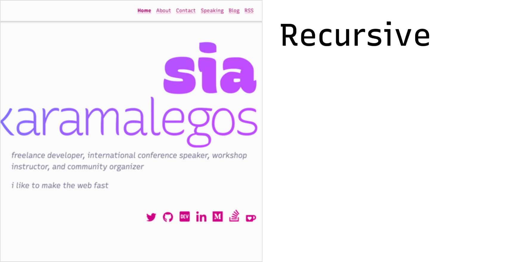 sia.codes - Fonts In Use
