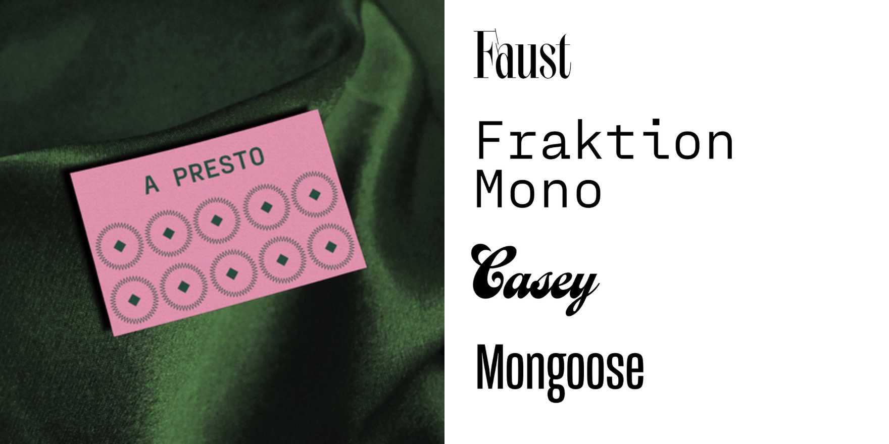 Cacio Pepe - Fonts In Use