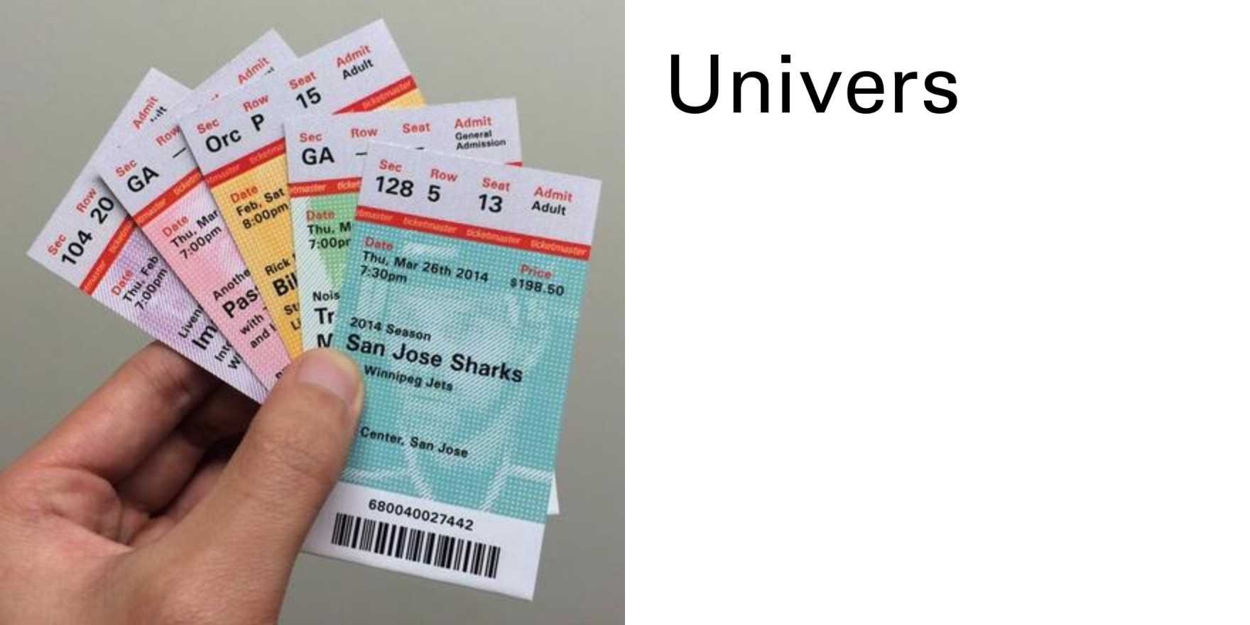 Ticketmaster Ticket Redesign Proposal - Fonts In Use