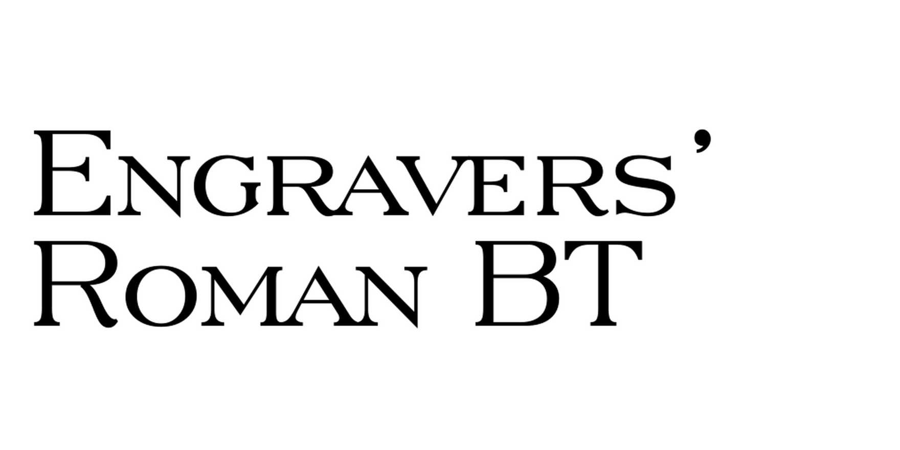 Engravers Roman BT in use - Fonts In Use