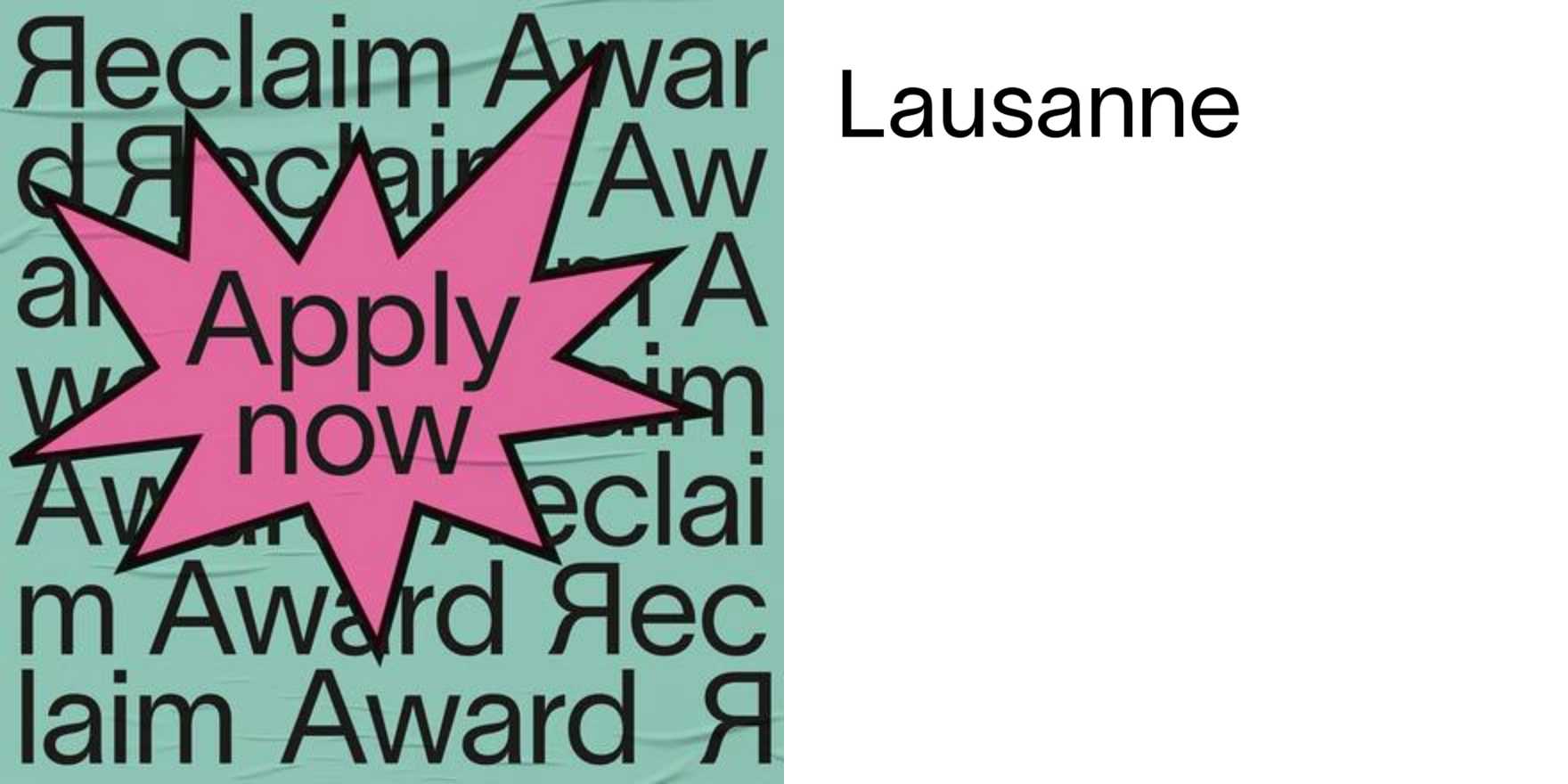 Reclaim Award - Fonts In Use