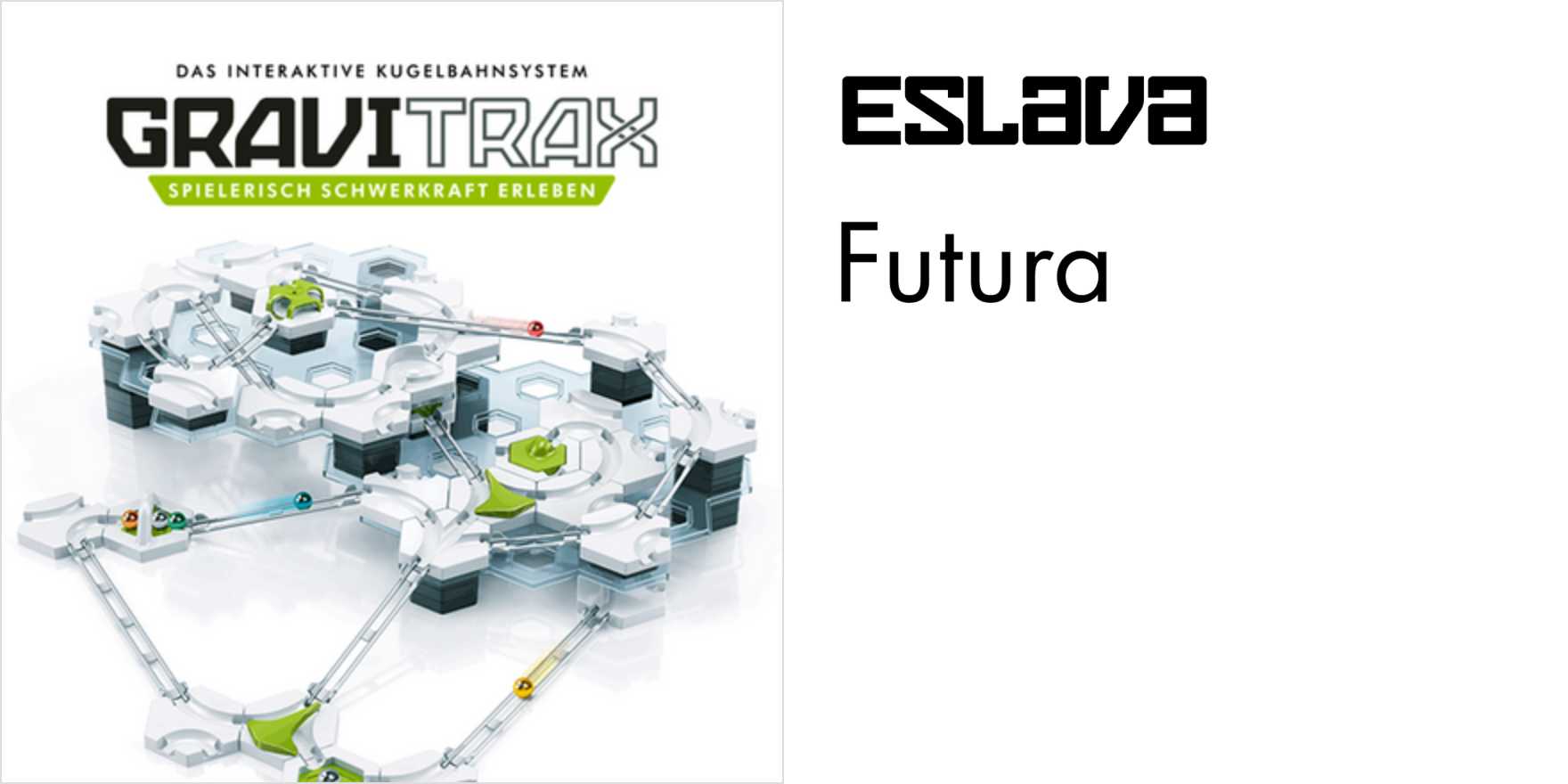 Gravitrax logo and packaging - Fonts In Use