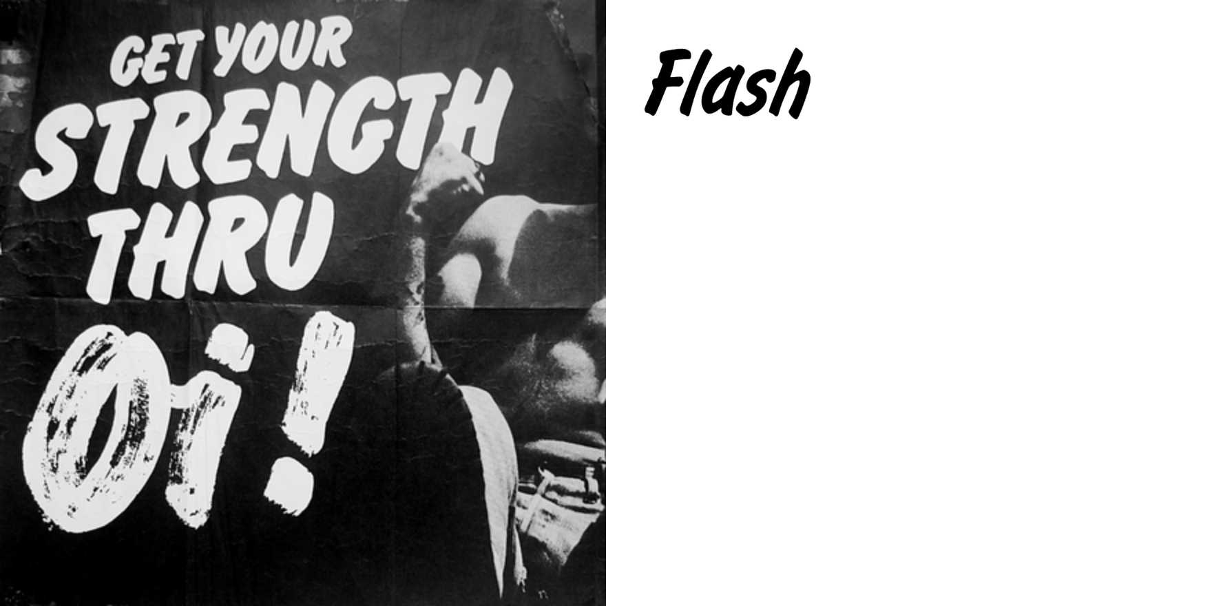 Strength Thru Oi! album art - Fonts In Use