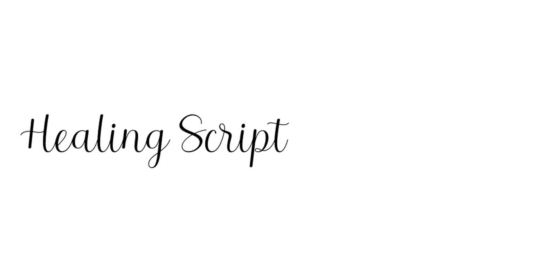 Healing Script in use - Fonts In Use