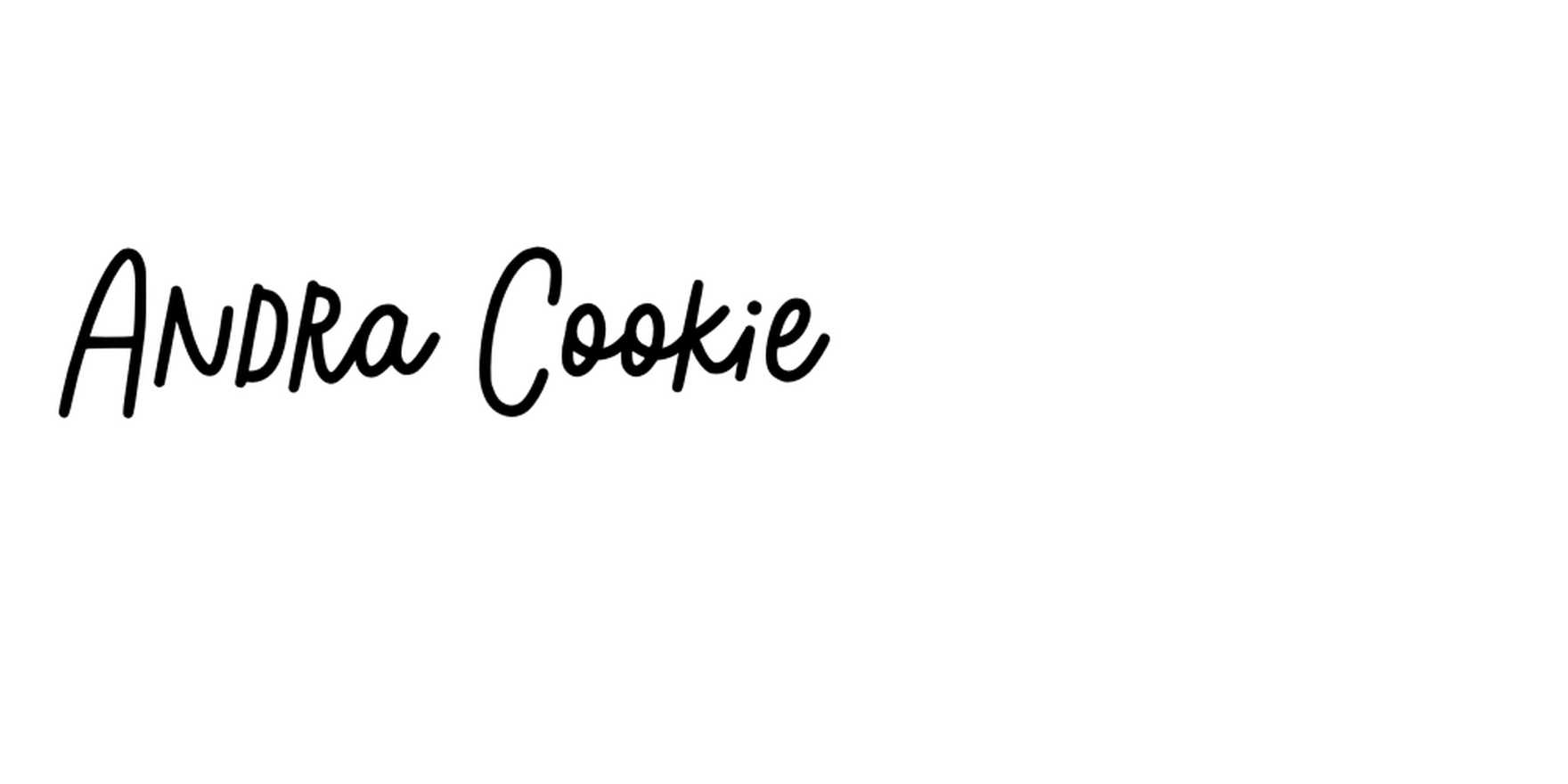 Andra Cookie in use - Fonts In Use