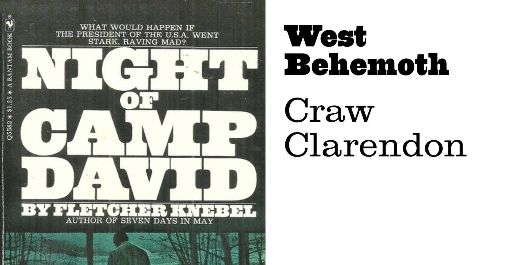 Night Of Camp David by Fletcher Knebel (Bantam) - Fonts In Use