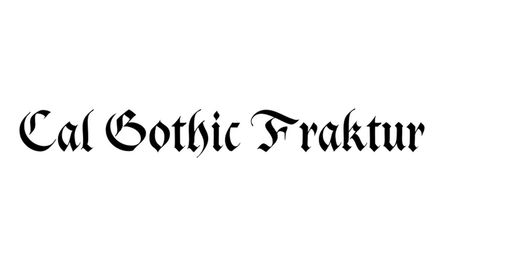 Cal Gothic Fraktur in use - Fonts In Use
