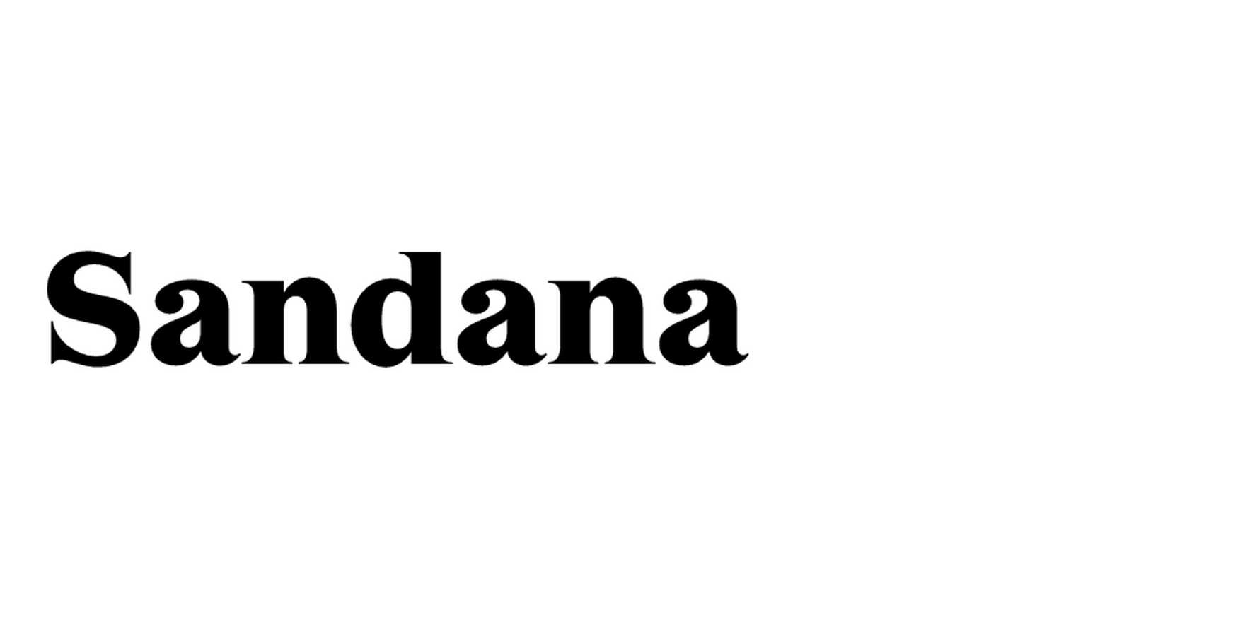 Sandana in use - Fonts In Use
