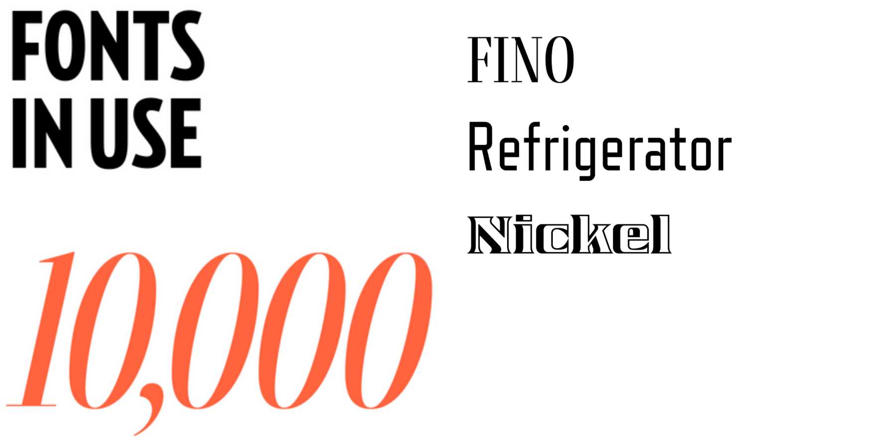 10,000 Uses on Fonts In Use - Fonts In Use