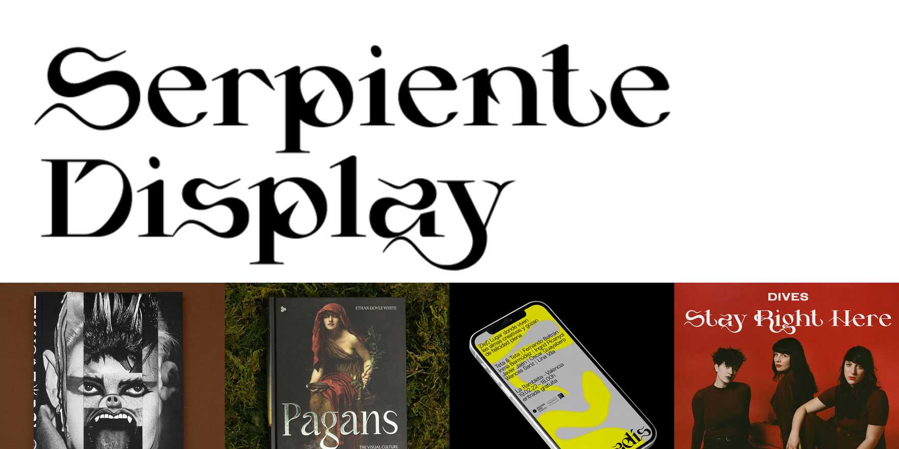 Serpiente Display in use - Fonts In Use