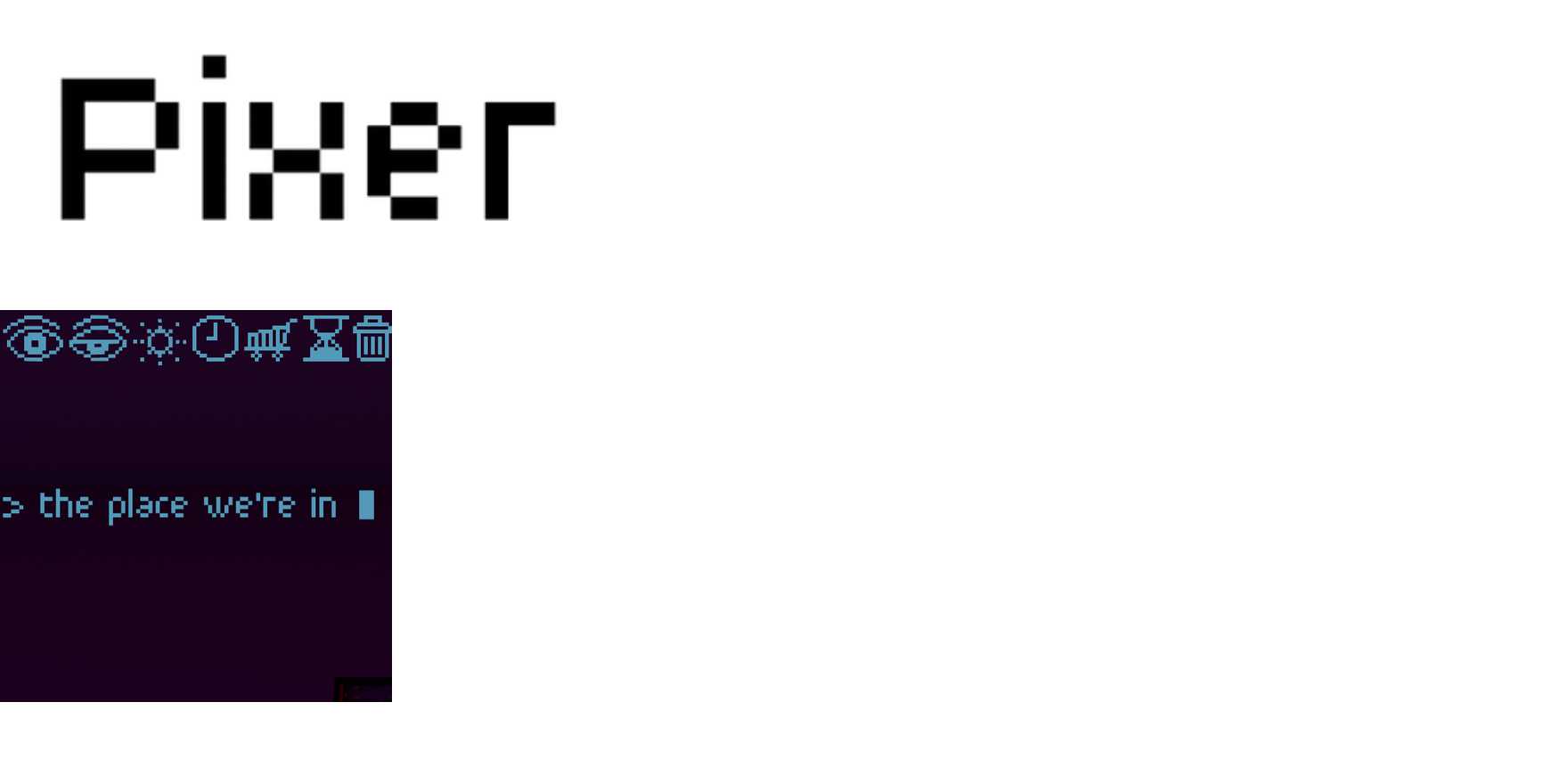 Pixer in use - Fonts In Use