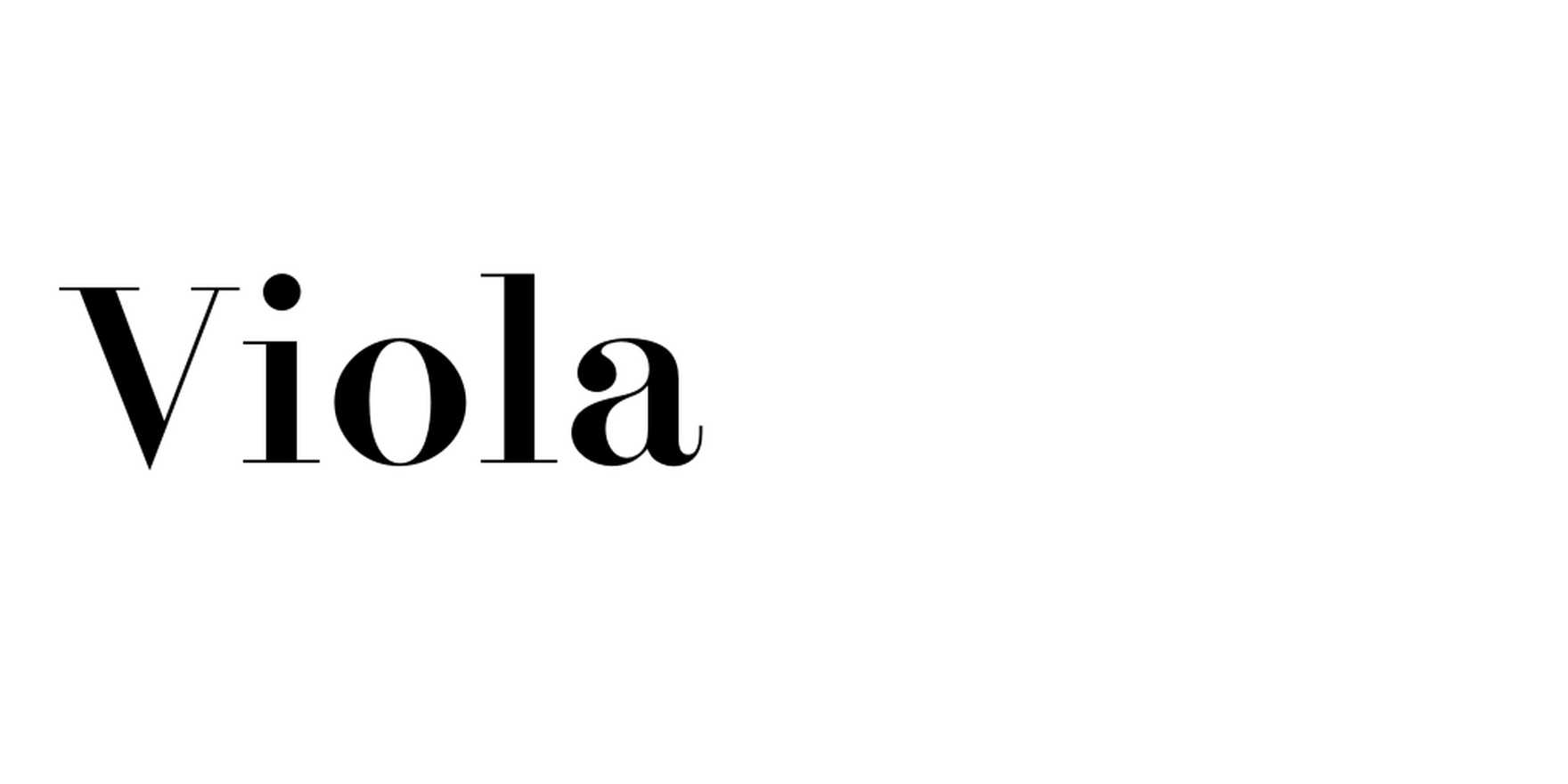 Viola in use - Fonts In Use