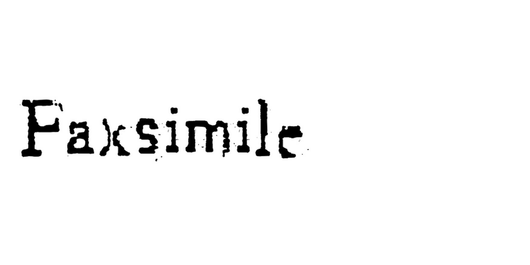Faxsimile in use - Fonts In Use