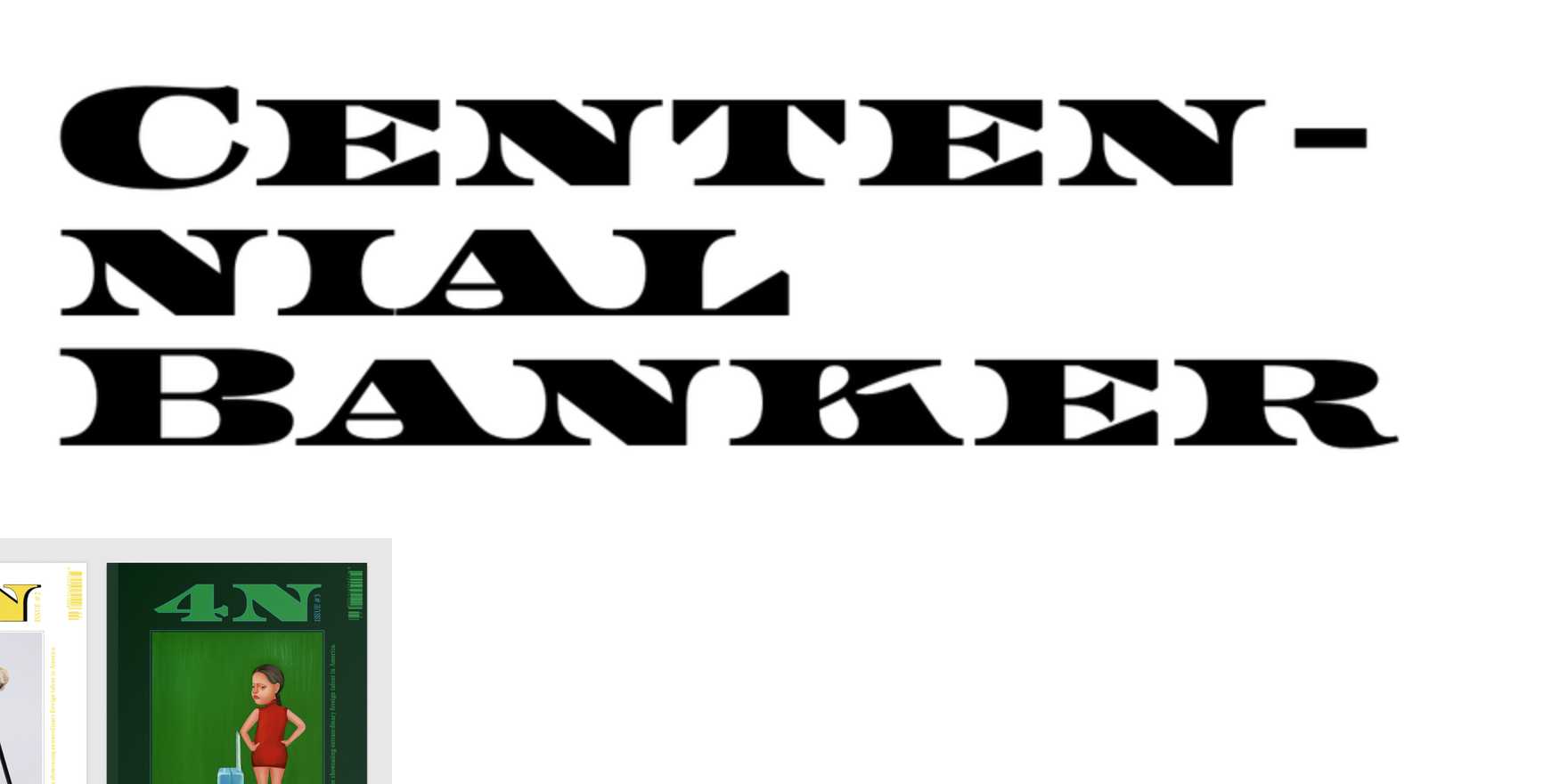 LHF Centennial Banker in use - Fonts In Use