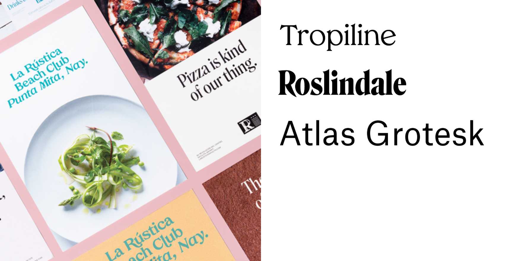 La Rústica - Fonts In Use