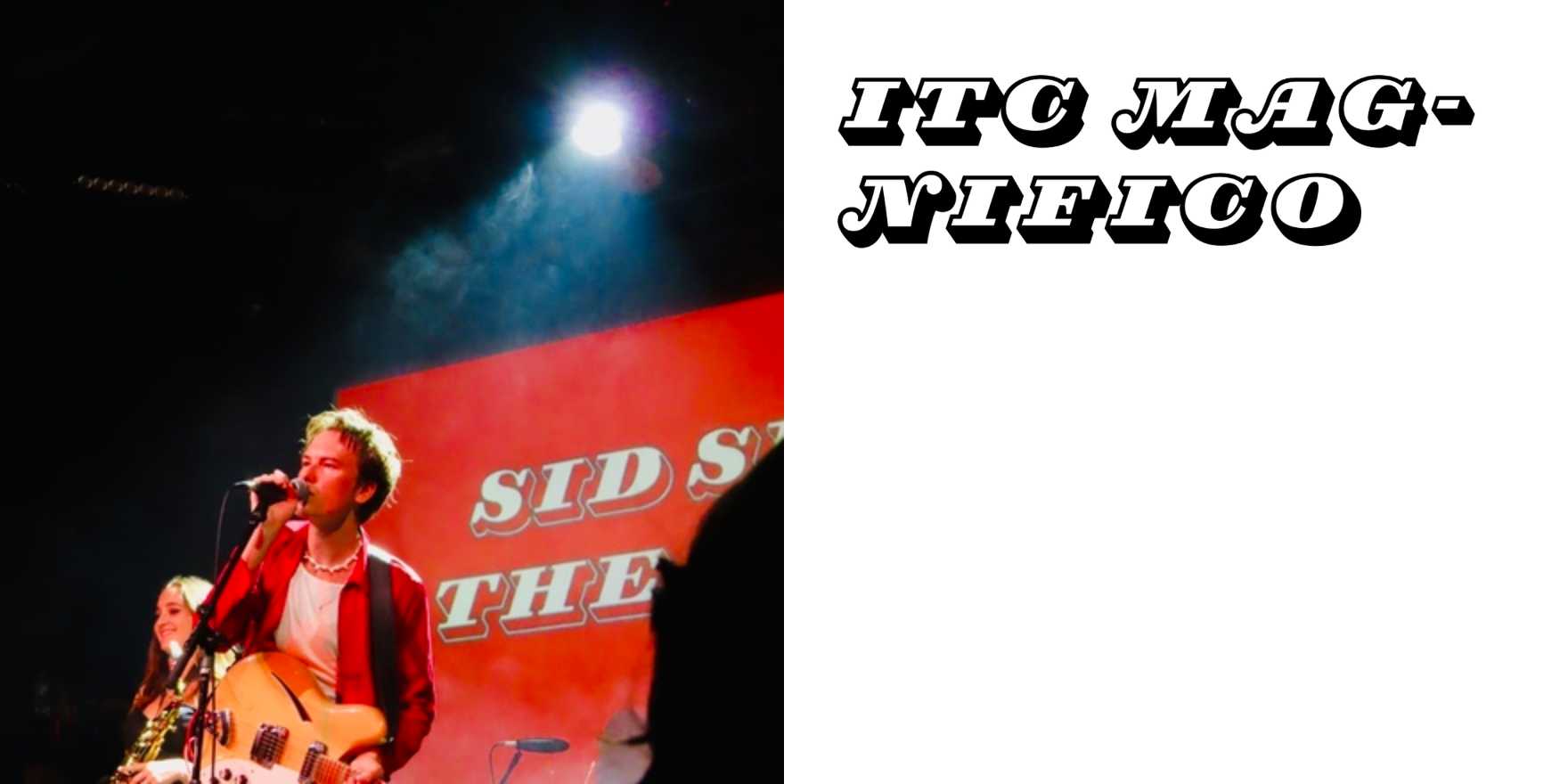 Sid Simons & The Darlings stage graphics - Fonts In Use