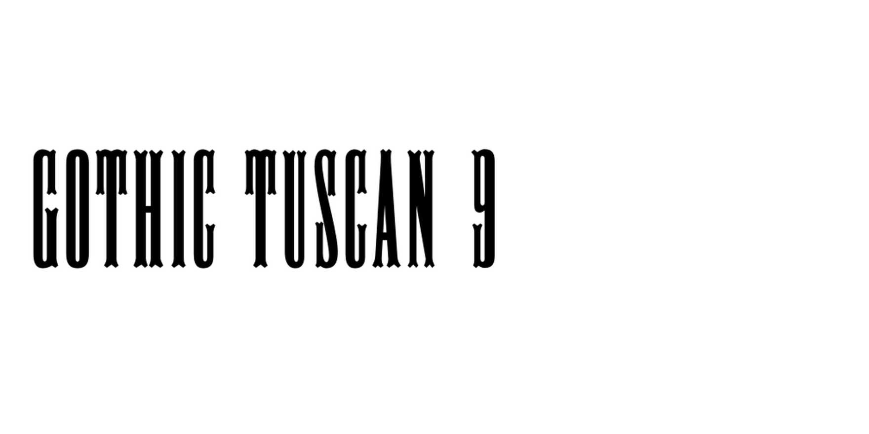 Gothic Tuscan 9 in use - Fonts In Use
