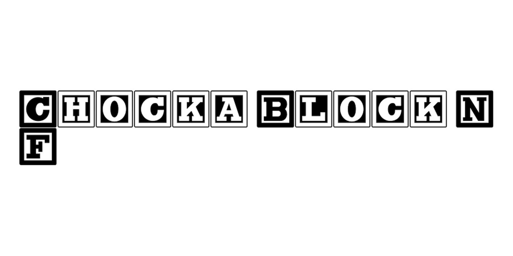 Chocka Block NF in use - Fonts In Use