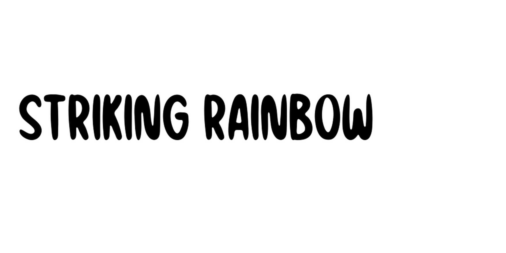 Striking Rainbow in use - Fonts In Use